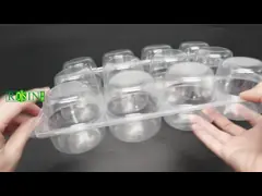 China Hinged Clamshell Plastic Bakery Packaging Single Compartment Muffin Cupcake Box for sale