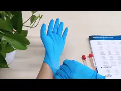 China Blue Disposable Nitrile Exam Gloves 3.5g Thickness XL 3XL Sizes for Medical Dental Food Service for sale