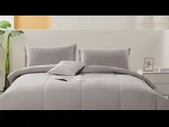 China Eco Melange Cotton Recycled Polyester Comforter Set Full Size Comforter Sets for sale
