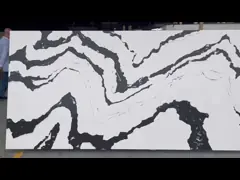 2cm 3cm Zebra Quartz Countertops que parecem pedra artificial de mármore