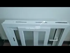 China Customized Transparent UPVC Sliding Windows Horizontal Sliding UPVC Windows for sale
