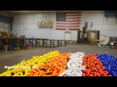 Yellow Plastic Chain for Weatherproof Safety Barrier Customizable OEM Acceptance
