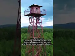 China Customized 4Leg Fire Guard Tower Security Angle Steel Fire Protection Watching Tower Monitoring System for sale