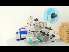 No Air Bubble Packaging Labeling Machine Flat Surface With Date Printer