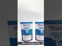 THC CBD Weed Packaging Bag for Smoking with UV Protection and Custom Design