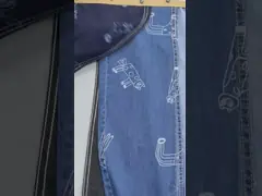 China Animal Printed Light Weight Denim Fabric For Kids Jeans Jacket Or Shirt for sale