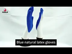 Crinkle Latex Work Gloves Custom Logo Nylon Liner durable For Gardening construction