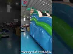 Commericial Inflatable Slide Palm Inflatable Water Dry Slides Outdoor