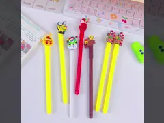 China Christmas Series Neutral Pen 0.5mm Black Water based Cartoon Gift Gel Pen for sale