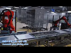 Automatic plate placing robot