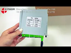 1x8 ISO Fiber Optic PLC Splitter Cassette Loaded With SC APC Connector
