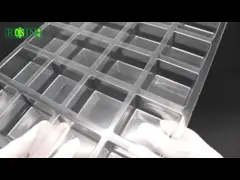 China Customized 24 Cavity Plastic Chocolate Tray Food Grade PET For Transportation for sale