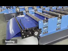 Color Steel 3kw Servo Motor High Speed Zee Roofing Q Tile Roll Forming Machine