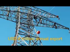 Estrutura da subestação Torre de energia de alta tensão Galvanizado Pylon Linha de eletricidade Polar de transmissão Retalho de aço Torre de ângulo para venda