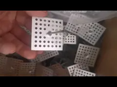 Perforated base insulation pin with self locking washers