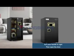 YB/RS-70 fingerprint lock home safes black