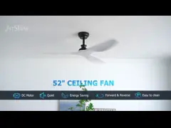 52 Inch No Light Ceiling Fan With 6 Speed Choice Smart Remote Control