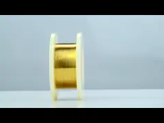 China 0.076mm customized Gold Plated Tungsten Spooled Wire Strong tensile tungsten wire for sale
