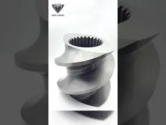 DIN Twin Screw Extruder Element 30 Degrees Angle Double Flighted Screw Conveyors Extruder Parts