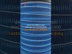 LANTU Truck air filter customized wire winding in our workshop