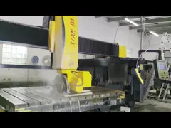 China 5 Axis CNC Bridge Saw Machine For Marble Kitchen Countertop With Italy Esa System Automatic Program Software Stone Cutting for sale