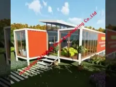 Case prefabbricate in container a più piani, case piatte per il tempo libero e il turismo all‘ aperto