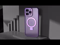 Magnetic Invisible Stand Magsafe Phone Case 16FT Military Shockproof Protection