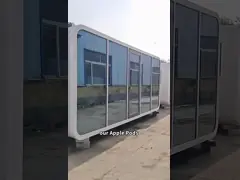 China 2025 Economic Movable Prefab Capsule House Capsule Hotel Garden Pod Prefabricated Modular Tiny Apple Cabin Container House for sale