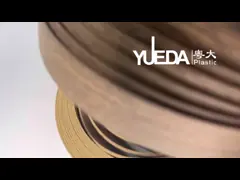 China Waterproof PVC Edge Banding 0.3-3mm Thickness Wood Grain for Kitchen Cabinets Furniture for sale