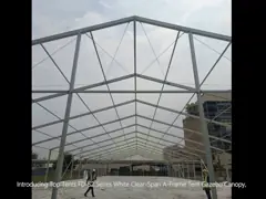 FD/S2 Series White Clear Span A-Frame tent gazebo canopy