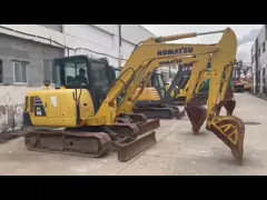 Original Color Used Komatsu PC56MR-2 Mini Excavator In Excellent Condition