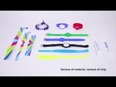 China Soft PVC Hospital Medical Wristband Disposable RFID NFC Tag Bracelet for sale