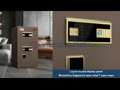 China Doppeltürer, benutzerdefinierter Safebox, Fingerabdrucksperre H31.5in YB/RS-80D Kaffee zu verkaufen
