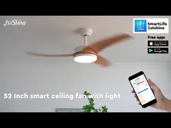 Decorative Dimmable Led Ceiling Fan With Remote Control Energy Saving