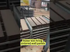 Roller kiln firing sintered wall panels