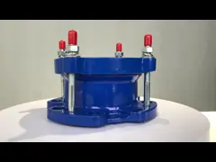 China Ductile Iron Flange Adapter for HDPE PVC PE Pipes DN50-DN1600 with EPDM Seals and M12-M16 Bolts for sale