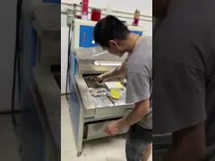 China 3D Rubber Label Patch Keychain Soft PVC Oven Machine With 2 Working Stations for sale