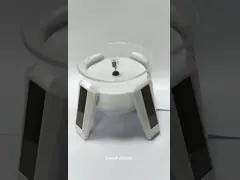 ABS pubblicità display solare stand vassoio 90mm con rotazione 360 °