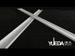 China White Fluted PVC Extrusion Profiles 20mm for Wardrobe & Cabinet Sealing - Chemical Resistant Plastic Trim for sale