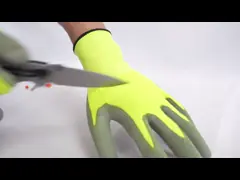 POPALM 18 Gauge  Anti Cut Anti Slip Wear Resisting PU Palm Coated Safety Gloves