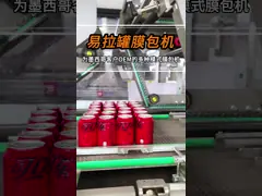 Macchine di avvolgimento automatiche per bottiglie in scatola 80 pacchetti/minuto