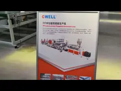 PP construction template extrusion line