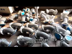 Application of rubber lined pipes
