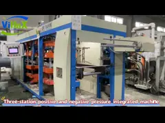 Three-station positive and negative pressure integrated machine