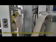 Positive and negative pressure multi-station thermoforming machine