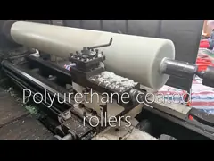 China Custom Polyurethane Rollers 95 A Shore Hardness Polyurethane Coated Roller Anti Wear for sale