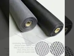 White / Black Window Screen Netting Customized Fiberglass Mosquito Net For Windows