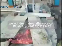 Continuous oxygen free copper casting production of copper bars copper rod casting machine