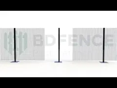 Anti Theft Anti Climb Security Fencing 358 Powder Coated Clear View Panel