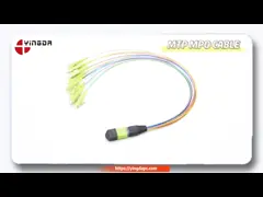 China Simplex Fiber Cable , MPO / MTP - LC Harness Patch Cord Cable 0.9mm SM for sale